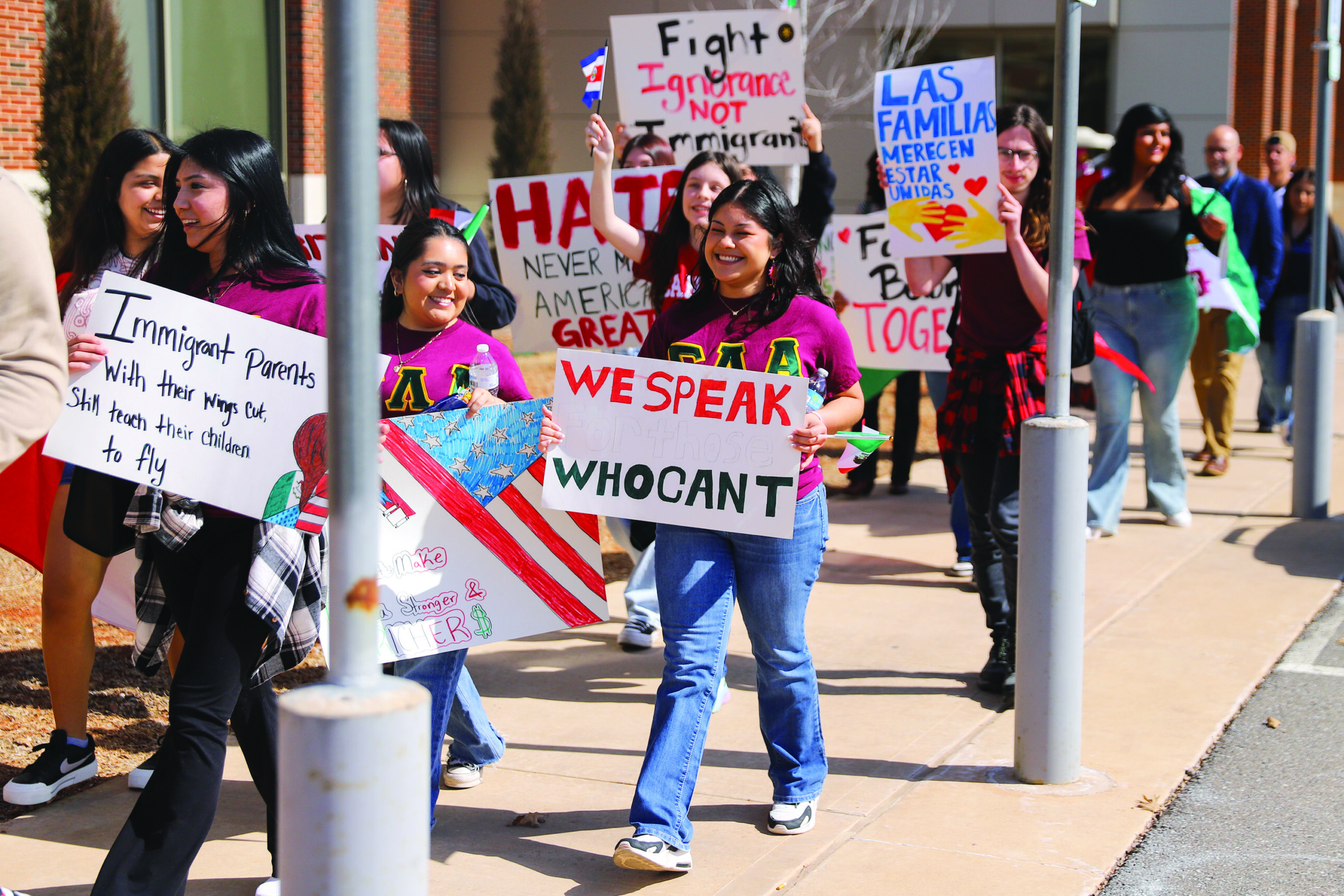 HASA hosts peaceful protest after policy changes affect Hispanic ...